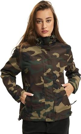 Brandit Women Frontzip Windbreaker, color: woodland, size: L