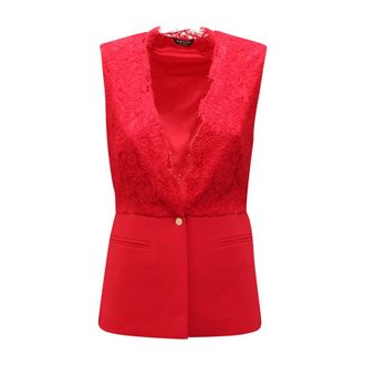 Guess Gilet Camicia Weste - - Tops - Damen - Rot - XS