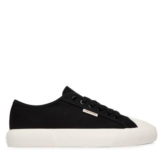 Calvin Klein Sneakers aus Stoff Calvin Klein Vulc Low Lace Up Canvas HW0HW02975 Schwarz