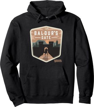 Dungeons & Dragons Baldurs Gate Forgotten Realms Logo Pullover Hoodie