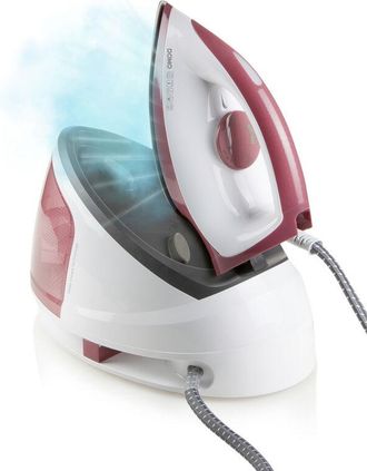 Domo DO7114S Dampfb&uuml;gelstation 2200 w Pink, Wei&szlig; - Domo