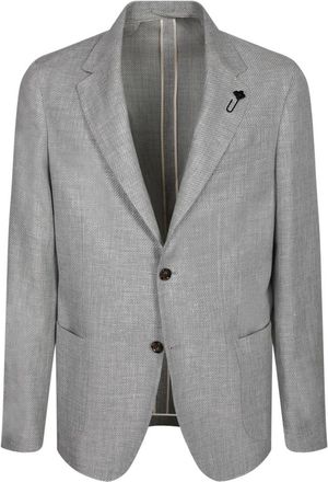 Lardini Homme, Costumes, Gris, Taille: L Veste crois&eacute;e en twill de laine et cachemire