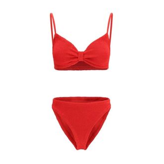 Hunza G Femme, Maillots de bain, Rouge, Taille: ONE Size Bikini en polyamide avec bretelles r&eacute;glables