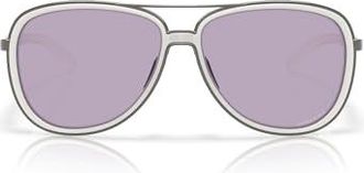 Oakley Lunettes de soleil Oo4129 Split Time pour femme, Mates Vapor/Prizm Slate, 58 mm, Matte Vapor/Prizm Slate, 58 mm