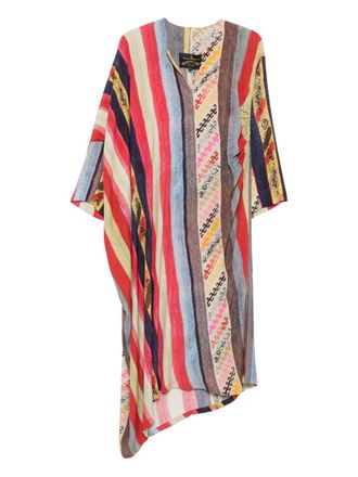 Vivienne Westwood robe asymétrique à rayures (2018-2019) - Rouge