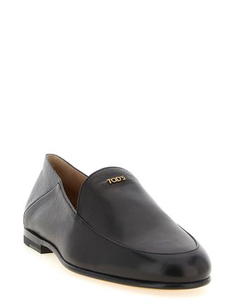 Tod's Foldable-Heel Nappa Leather Loafer - Black