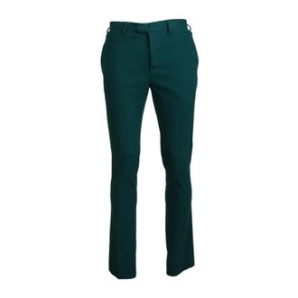Bencivenga Elegante Gr&uuml;ne Baumwollhose - - Trousers - Herren - Gr&uuml;n - L