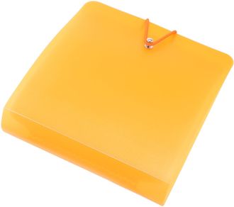 Valiclud Cd Organizer Aus Pp Material Mit Knopfverschluss Cd Einlegeblätter Aufbewahrungsbox Für Zuhause Und Auto 24 Fächer Orange