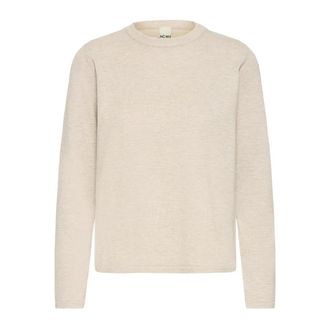 Ichi Ichi - IhBrielle LS6 Sweater - Femme - Pulls - Beige - Taille: 46 FR