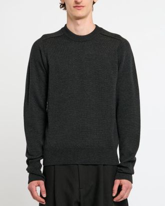 STUDIO NICHOLSON Crewneck Knit Sweater - Gray