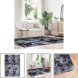 vidaXL Shaggy Teppich - Teppich Shaggy Hochflor NAVARRA Dunkelgrau 160x230 cm Polyester