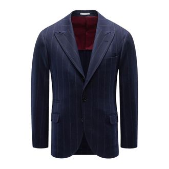 Brunello Cucinelli Wolljacke - - Jackets - Herren - Blau - S