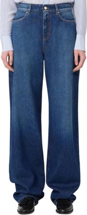 Max Mara Femme, Jeans, Bleu, Taille: 34 FR Jean Baggy en Denim