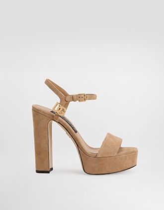 Dolce & Gabbana Sandalo Plt - Frau Sandalen Und Wedges Turtle Dove 38.5