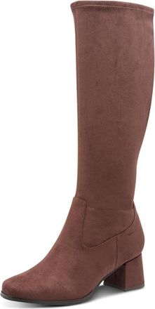 Tamaris Comfort Damen Stiefel mit Blockabsatz Karr&egrave;e, Braun (Chestnut), 38 EU