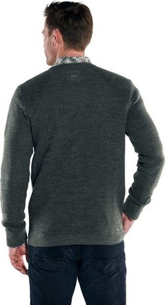 Engbers Rundhalspullover Herren Pullover aus Merinogarn, Dunkelgruen