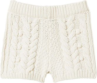 Twin-Set Shorts aus Wolle - Wei&szlig;