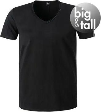 Replay Herren T-Shirt schwarz Baumwolle