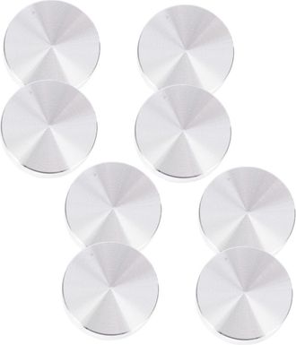Valiclud 8 Stück Teiliges Runde Aluminiumlegierung Scheiben Glasplattenadapter für Couchtisch Büro Esstisch Kompakt Einfach zu Montieren Langlebig Passend für 