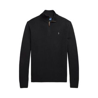 Polo Ralph Lauren Wolle Reißverschlusskragen - Schwarz