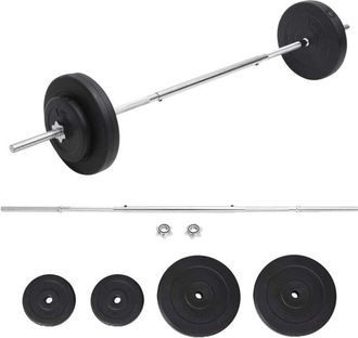 vidaXL vidaXL Langhantel mit Gewichten Set 30 kg