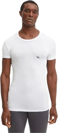Emporio Armani Homme, Tops, Blanc, Taille: L T-shirt Lounge ASV Coupe Ajust&eacute;e