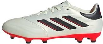 adidas Mixte Copa Pure II League Firm Ground Boots Chaussures de Football, Ivory/Core Black/Solar Red, 42 2/3 EU
