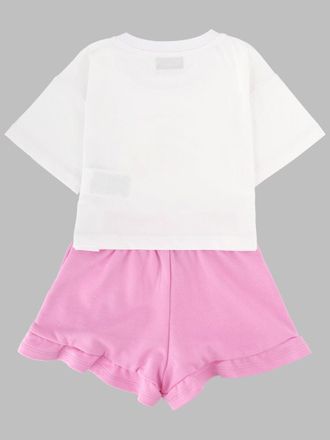 Moschino Two-Piece Printed T-Shirt and Shorts Set - Multicolor