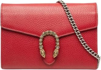 Gucci Pre-owned Sac bandouli&egrave;re vintage &agrave; rabat - Femme - Pre-owned - Rouge - Taille: ONE Size