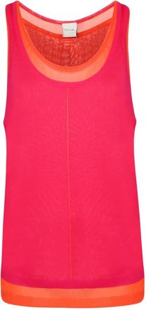 Paul Smith Femme, Sport, Rose, Taille: 36 FR Haut Sans Manches Double &Eacute;paisseur