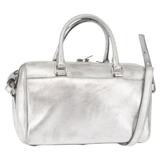 Saint Laurent Sac &agrave; main en cuir doccasion - Femme - Pre-owned - Gris - Taille: ONE Size