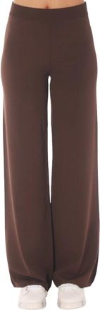 KANGRA Femme, Pantalons, Brun, Taille: 48 FR Pantalon Palazzo en Viscose