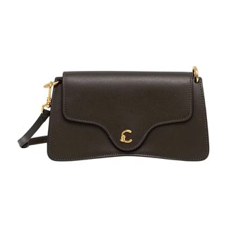 Coccinelle Sac bandouli&egrave;re en cuir - Femme - Sacs - Vert - Taille: ONE Size