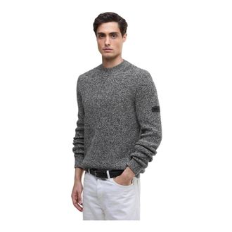 Barbour Declan Yarn Twist Crew Jump - - Knitwear - Herren - Schwarzk - L