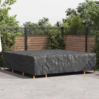 vidaXL Gartenm&ouml;belabdeckung Schwarz 300 x 300 x 70 cm 600D vidaXL