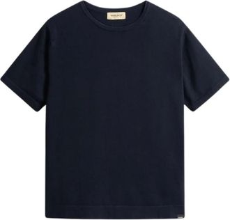 Woolrich Homme, Tops, Bleu, Taille: S T-shirt en maille