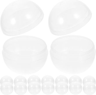 SOLUSTRE Bef&uuml;llbare Plastik Kugeln 45Mm Transparent Runde Kapseln F&uuml;r Kaugummi Automaten Spielzeugkapseln Party Geschenk F&uuml;llbare Kugeln Zum Basteln Und Dekori