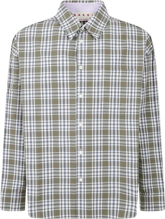 Marni Homme, Chemises, Multicolore, Taille: M Compact Cotton Shirt