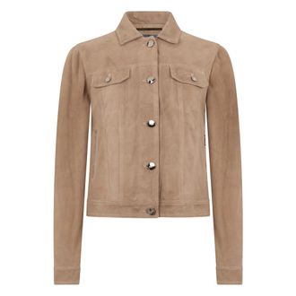 Moorer Femme, Vestes, Beige, Taille: 48 FR Veste &Eacute;l&eacute;gante