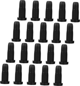 Cabilock 20 Stück Teiliges Stuhlrollen schutzhüllen aus Robustem Pp Kunststoff Geräuschreduzierende und Bodenschonende Gleiter für Bürostühle mit Stift Langleb