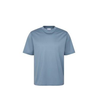 Seidensticker T-shirt uni &agrave; col rond en coton m&eacute;lang&eacute;