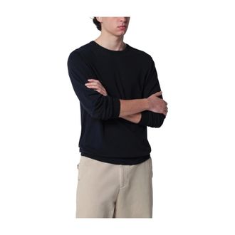 Roberto Collina Homme, Pulls, Bleu, Taille: XL Girocollo ML