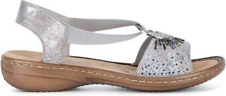 Rieker Sandalen 60880-90 Silberfarben