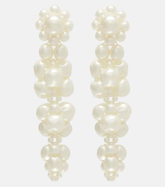 Simone Rocha Boucles doreilles Drip à perles fantaisies