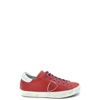 Philippe Model Rote Ledersneaker f&uuml;r Frauen - - Shoes - Damen - Rot - 36 EU