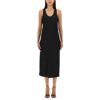 Sportmax Femme, Robes, Noir, Taille: 38 FR Robe Midi Confortable