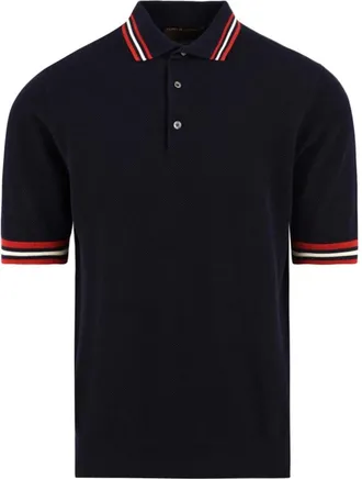 FILIPPO DE LAURENTIIS Homme, Tops, Bleu, Taille: 2XL Polo &agrave; manches courtes