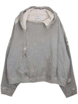 Readymade hoodie à effet usé - Gris