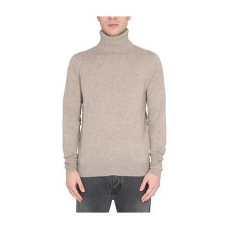 Ballantyne Crossneck Rippkragen - - Knitwear - Herren - Grau - XL