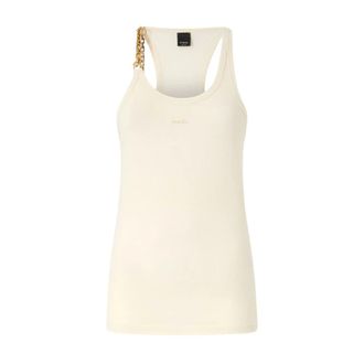 Pinko Pinko, Femme, Tops, Beige, Taille: 40 FR Top avec d&eacute;tail